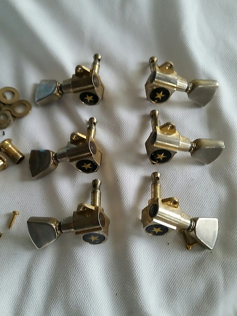 70's Gold Gotoh Tuners With Star on Back For 70's Alvarez 70's Gold Gotoh Tuners With Star on Back For 70's Alvarez