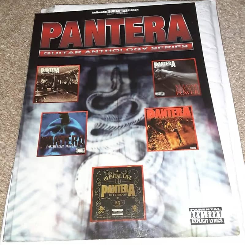 PANTERA - GUITAR ANTHOLOGY SERIES - GUITAR TAB MUSIC BOOK | Reverb