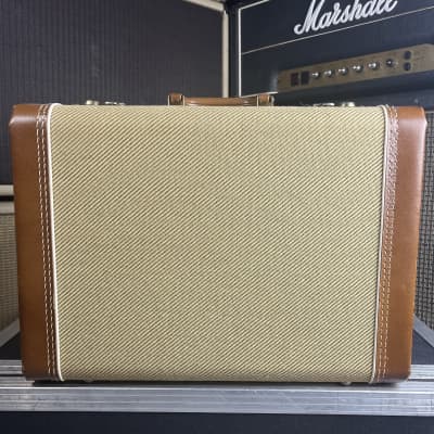 Fender Tweed Briefcase W/ Brown Leather Interior! | Reverb