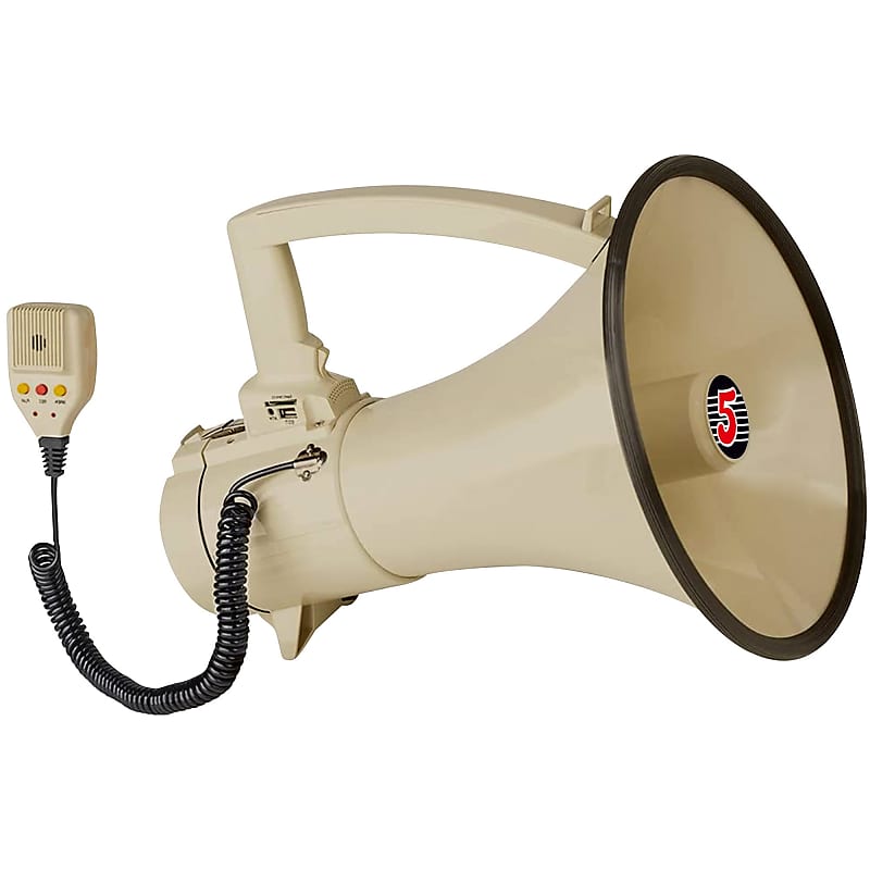 5Core Megaphone Bullhorn Speaker 100W Professional Bull Horn | Reverb