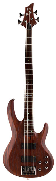 ESP LTD B-334 B Series Bass Guitar 4-String Stain Brown Ash | Reverb