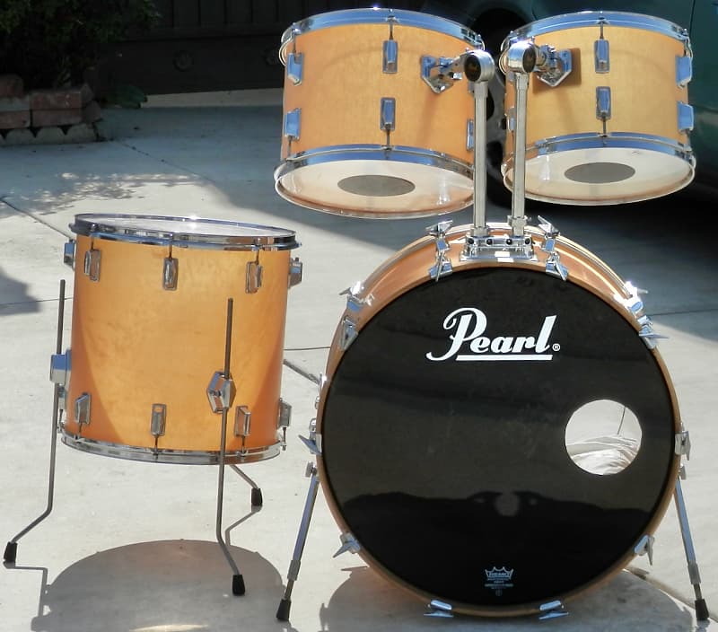 Vintage Pearl 1970's Fiberglass Shells Drum Set Kit 13" 14" | Reverb