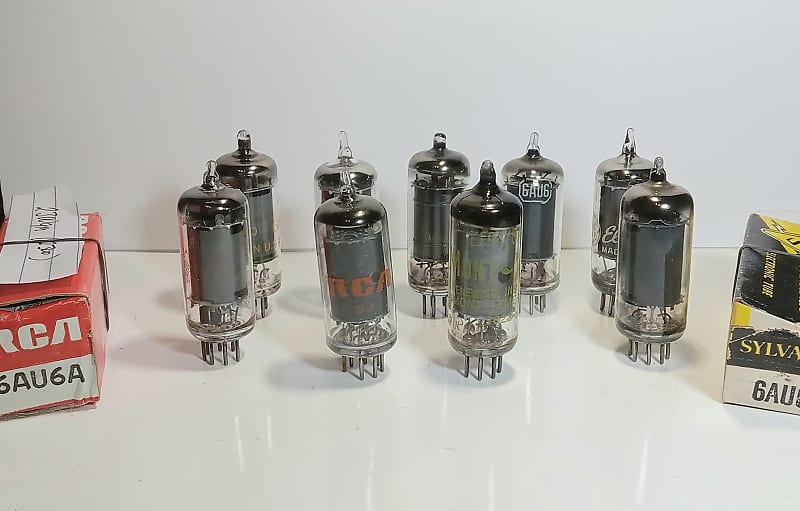 Lot of 9 6au6 rca/sylvania/ge | Reverb