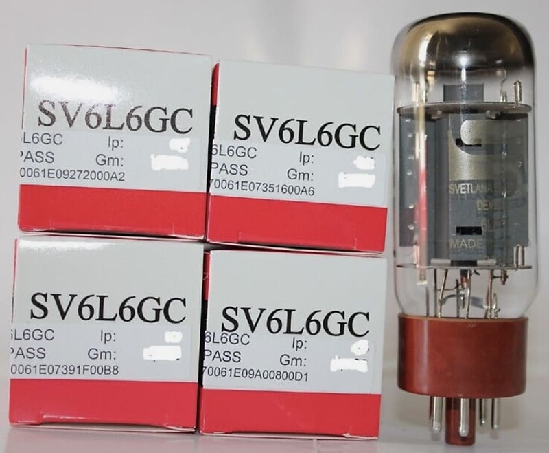 Factory Platinum Matched Quad Svetlana 6L6GC tubes, BRAND NEW | Reverb