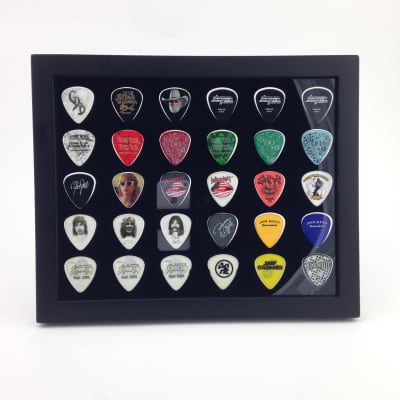 Plectrum Spectrum™ 8" x 10" Black Guitar Pick Display Insert | Reverb