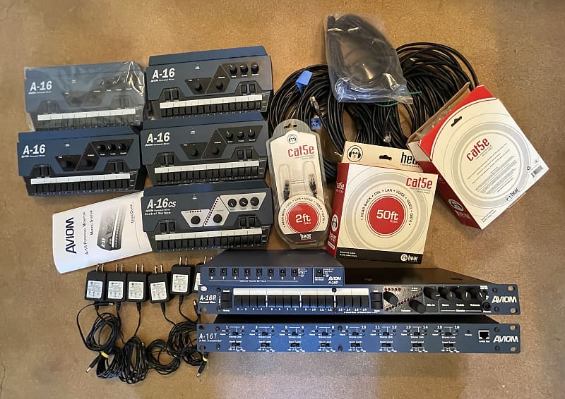 Aviom Individual Headphone Monitor System 2004 Blue | Reverb