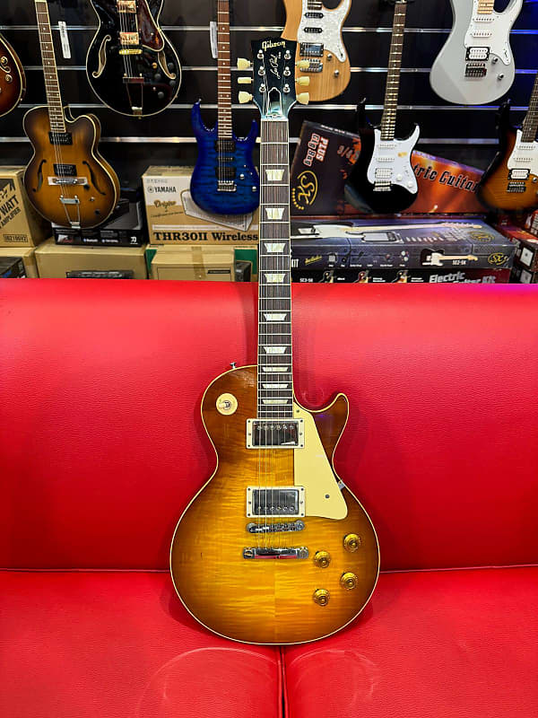 Gibson R9 Les Paul Standard Reissue VOS - Iced Tea Burst | Reverb