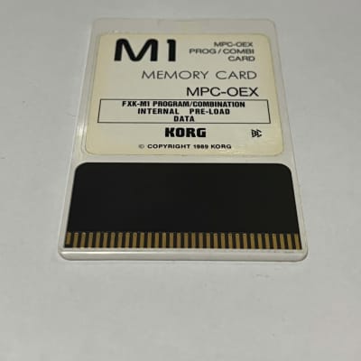 Korg MPC-0EX 1989 Factory Presets Card | Reverb