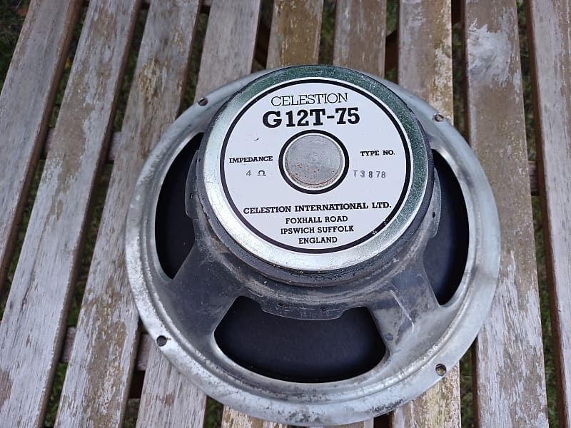 Celestion G12T-75 4 ohm made in the England 80's | Reverb
