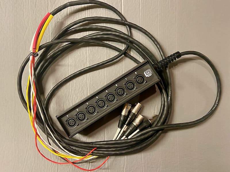 Pro Co SMAST 8-channel XLR Drop Snake - 25 foot | Reverb