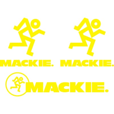 Logo MACKIE - Pack of Adhesive Vinyl Stickers Decal | Reverb France