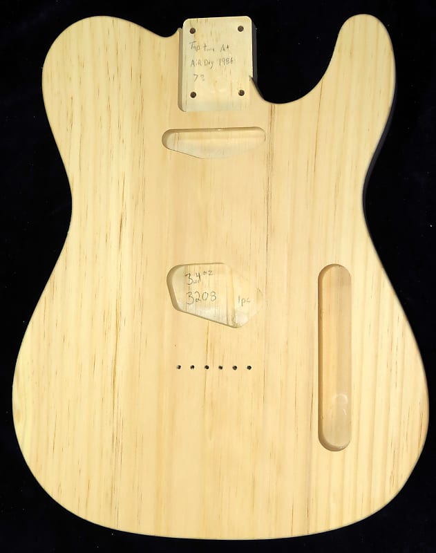 1 Piece Aged 35yrs Pine Telecaster Tele Body Standard 3lbs | Reverb