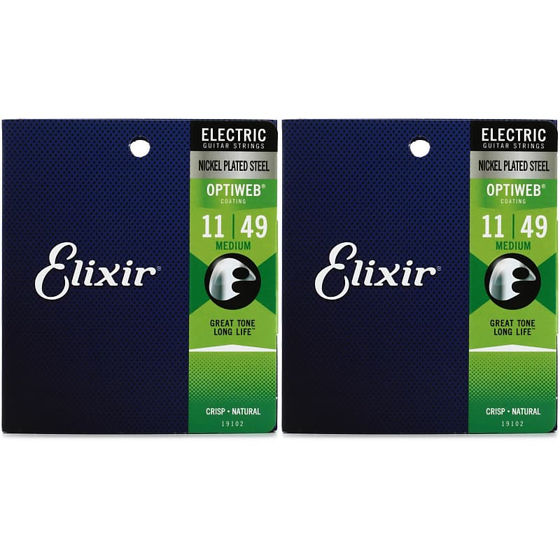 Elixir Strings 19102 Optiweb Electric Guitar Strings - | Reverb