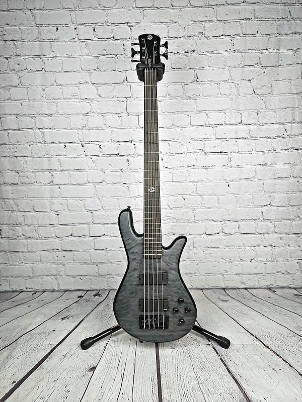 Spector NS Pulse II 5 String Bass Charcoal Black Satin Quilt | Reverb