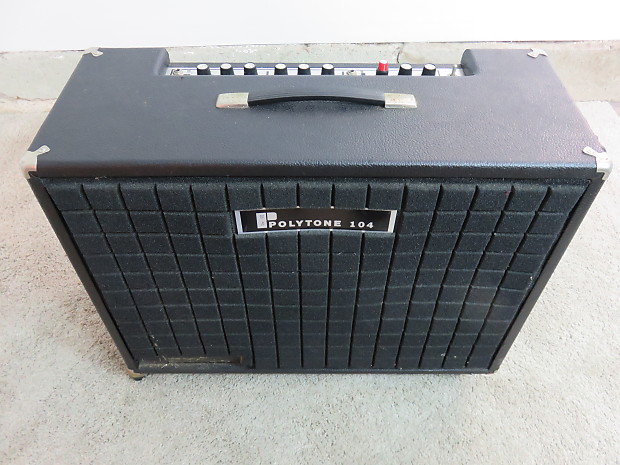 Vintage 1970 Polytone Model 104 2 x 12 Guitar Amplifier Amp | Reverb
