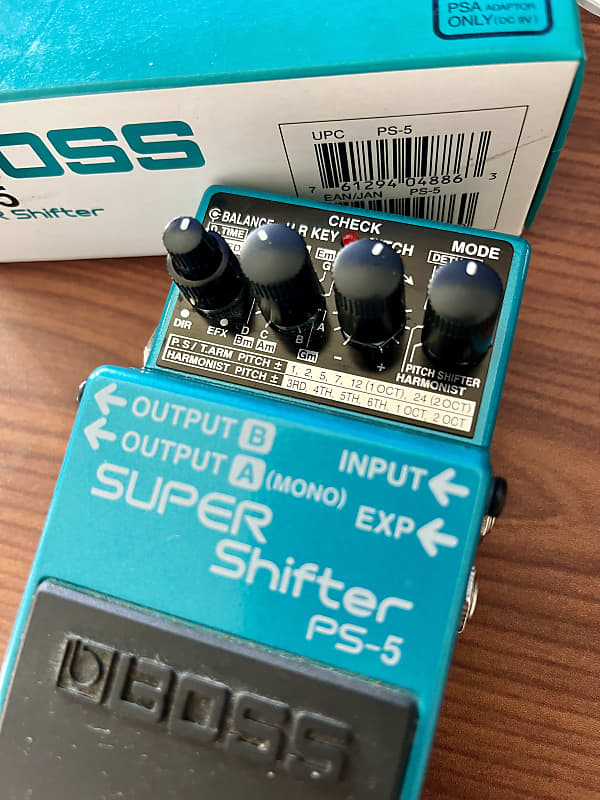 Boss PS-5 Super Shifter (Dark Gray Label) with box. Pitch | Reverb