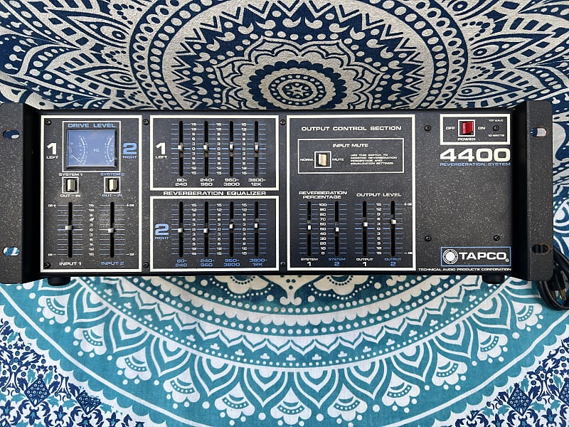 1970's TAPCO 4400 Stereo Analog Spring Reverb Unit | Reverb