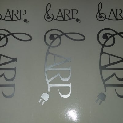Logo ARP - Pack of Adhesive Vinyl Stickers Decal | Reverb