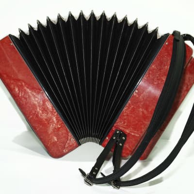 Russian Bayan Moscow, 3 Rows 100 Bass Original Button | Reverb