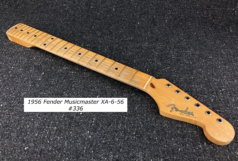 1956 Fender Musicmaster Guitar Maple Neck (#336)with Original | Reverb