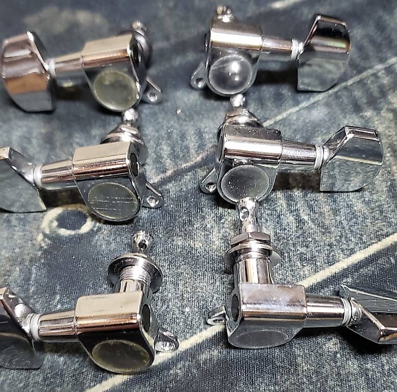Fender tuning ped / machine heads 2023 - Chrome 3+3 from a | Reverb