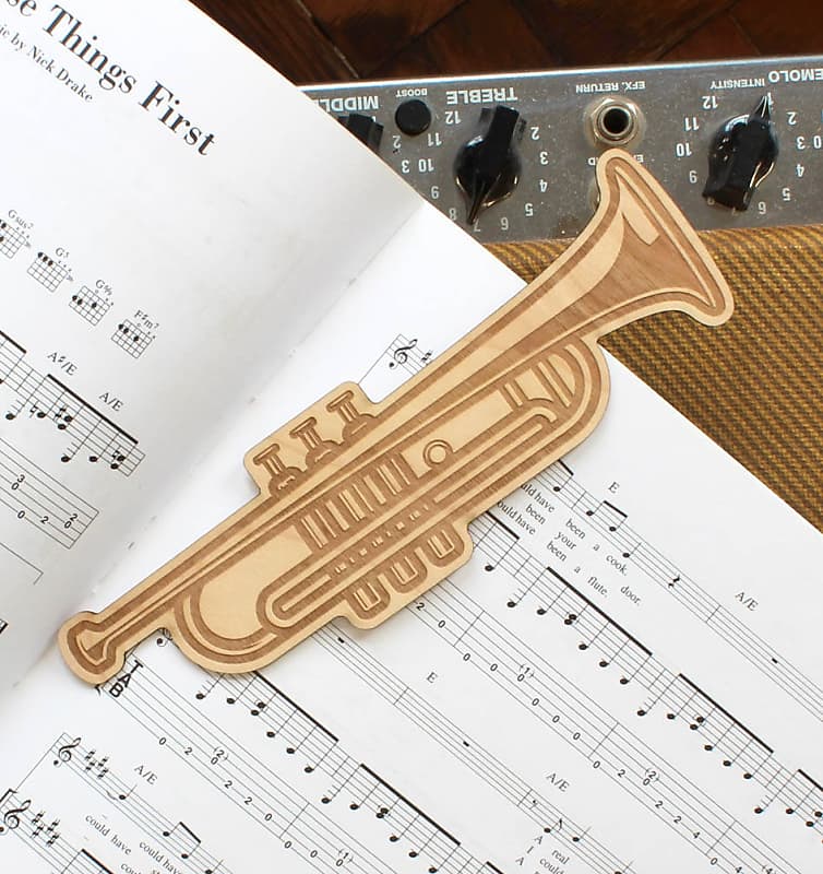 Timber Tones Trumpet Birch Bookmark | Reverb