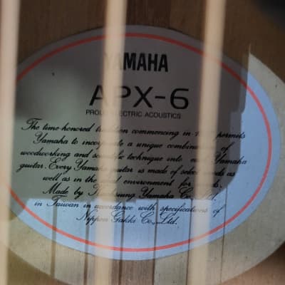 RARE White 1987 First Year Yamaha APX-6 Acoustic Electric | Reverb