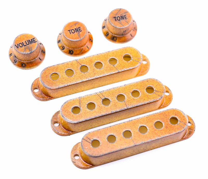 AGP ™ - Relic Fender ® Stratocaster Aged Pickups Covers | Reverb