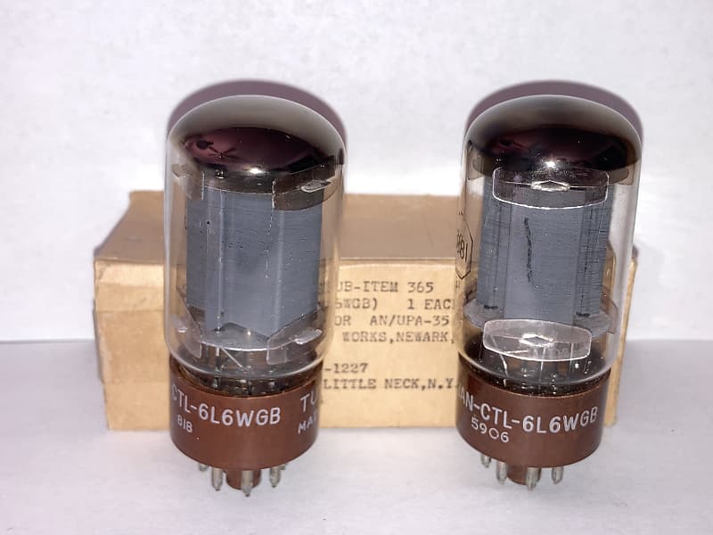 Tung-Sol 5881 6L6WGB 6L6GB Tubes, Platinum Matched Pair, | Reverb