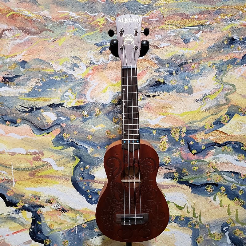 Alkemi UKE-S-OCT Soprano Octopus Ukulele w/ Alkemi Gig Bag | Reverb