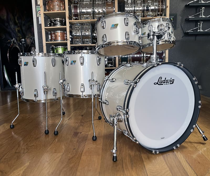Ludwig 5pc Legacy Maple Kit - Silver Silk | Reverb