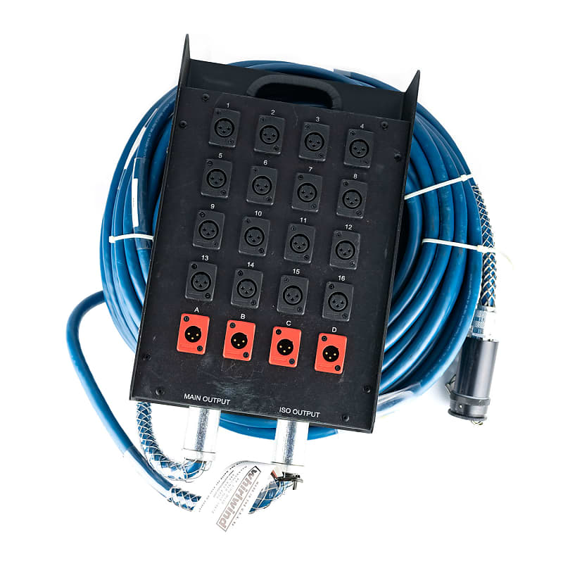 Whirlwind 50' 16-Channel Isolated Splitter Snake (Demo / Open | Reverb