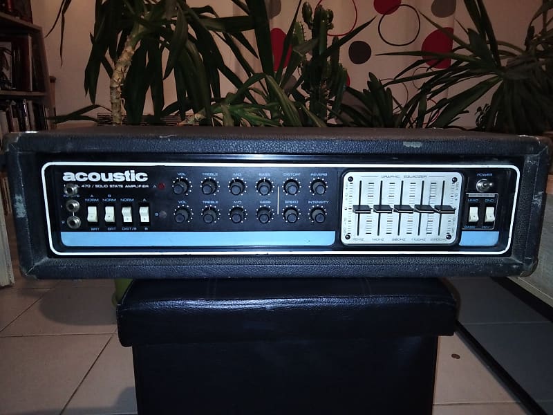 Acoustic Control Corp 470 Amp 1970-1985 - Black blue white | Reverb