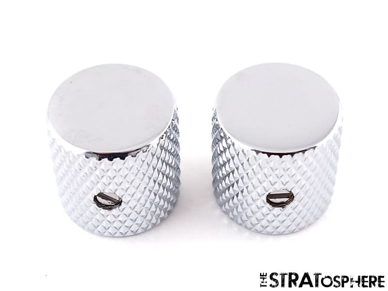 Fender Player Precision P Bass Chrome GUITAR KNOBS Volume | Reverb