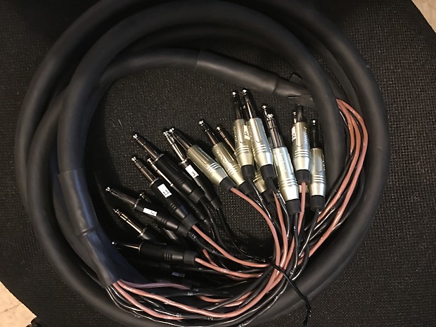 Redco custom 12 channel TRS to TRS snake 8ft approx | Reverb