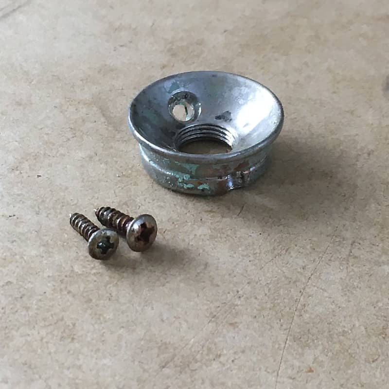 Chrome Relic Fender Tele Output Jack Cup Guitar Heavy Aged | Reverb UK