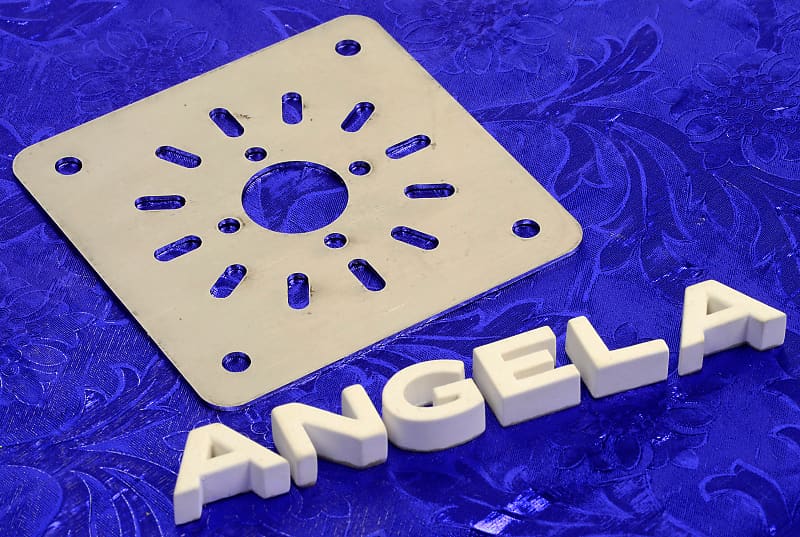 65mm X 65mm 7 Pin Tube Socket Mounting Plate Stainless Steel, | Reverb