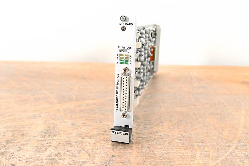 Studer Mic/Line In Card for D21m Modular I/O System | Reverb España
