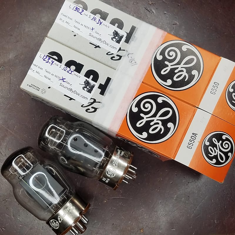 Tung-Sol Pair (2) 6550 Beam Power Pentode tNOS AT1000 TESTED | Reverb