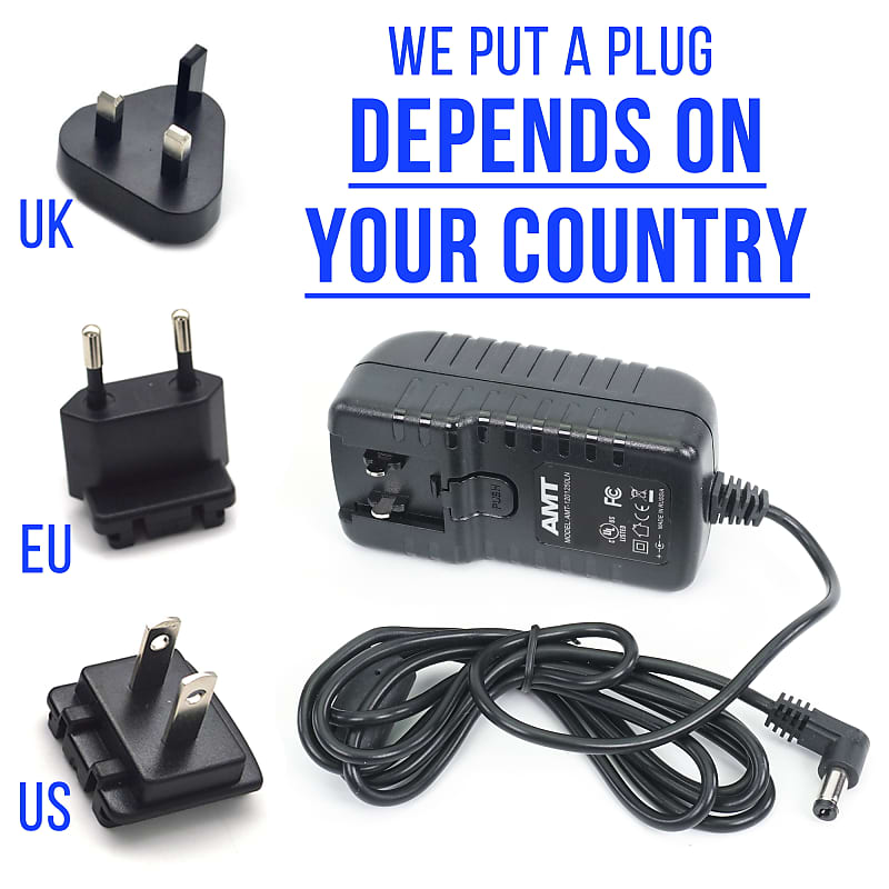 AMT Electronics DC 12V, 1.25А AC/DC - Noiseless AC/DC Adapter | Reverb