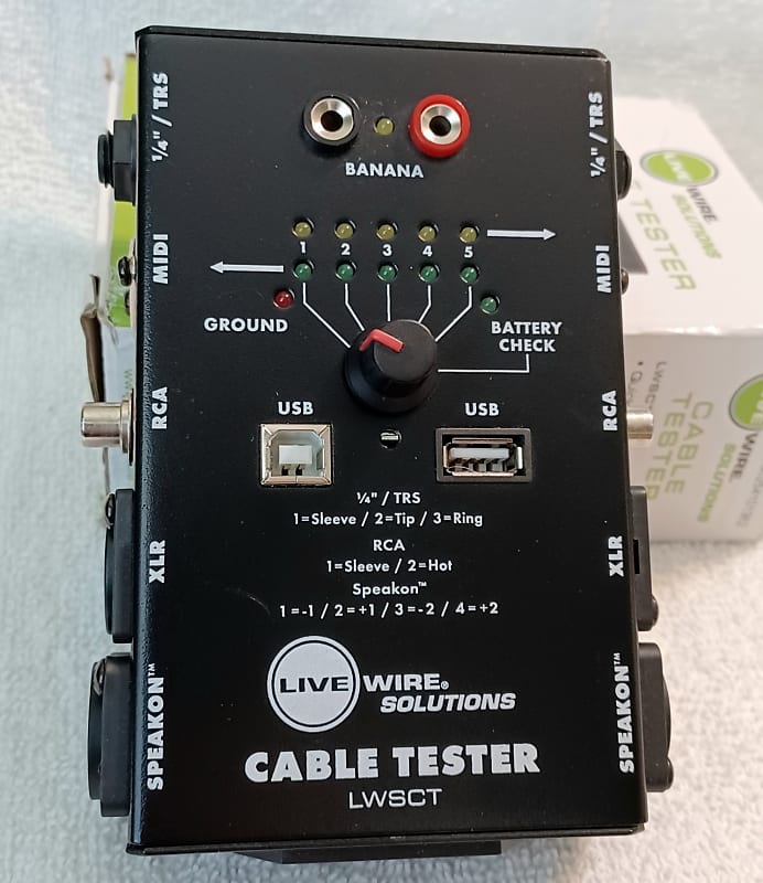 Live Wire Solutions Cable Tester | Reverb