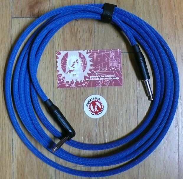 Alchemy Audio Whisper Guitar Instrument Cable Blue 15 Foot | Reverb