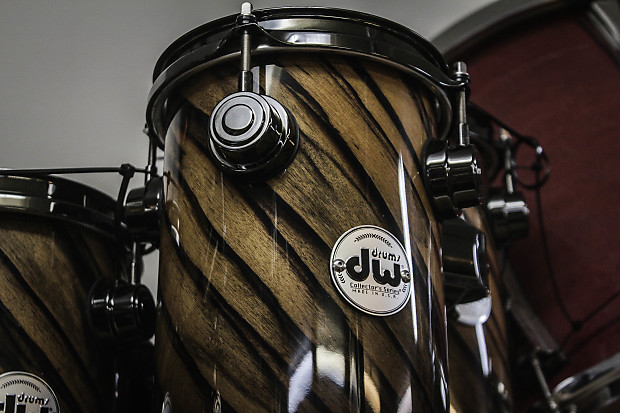 DW Collector's Series Exotic Rata Toms Twisted Royal Ebony | Reverb