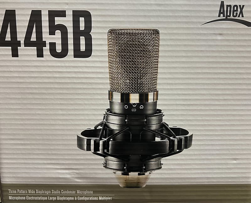 Apex 445B Three Pattern Wide Diaphragm Studio Condenser | Reverb