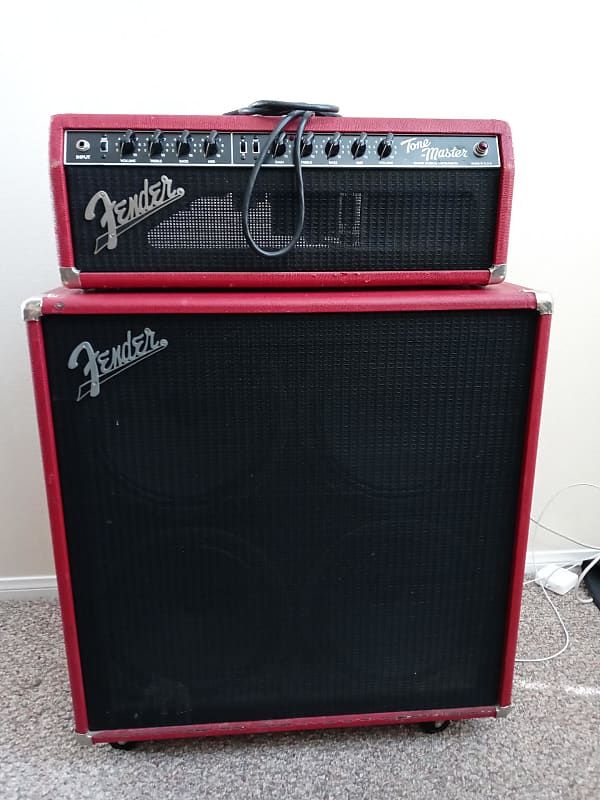 Fender Custom Shop Tone-Master Red Lizard head and 4x12 cab.a | Reverb
