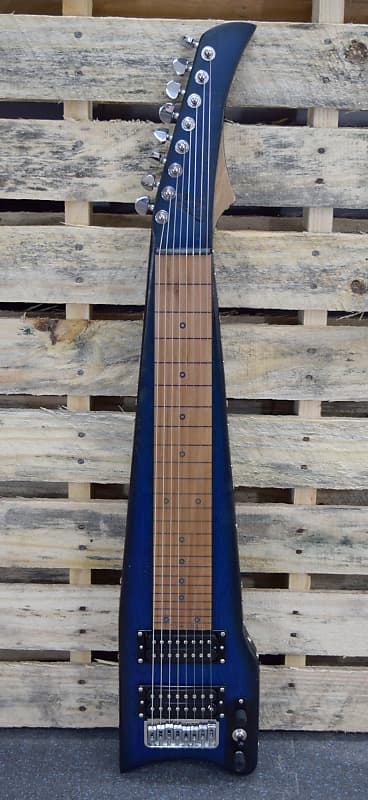 8-String Blue Black Burst Lap Steel Guitar Oak - USA Made C6 | Reverb