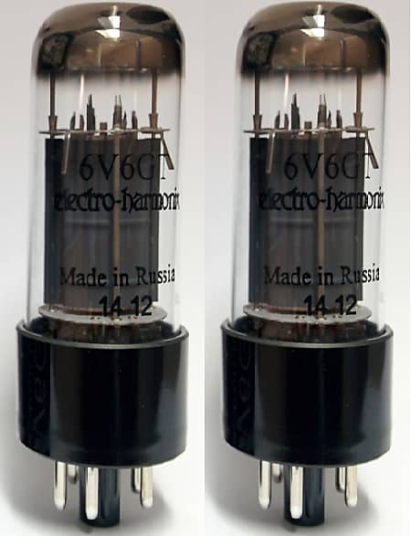 Electro-Harmonix 6V6 Power Amp Vacuum Tubes 6V6EHPL Platinum | Reverb