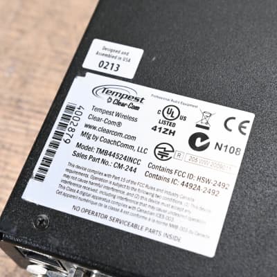 Clear-Com CM-244 Tempest 2.4 GHz 4-Channel Base Station | Reverb