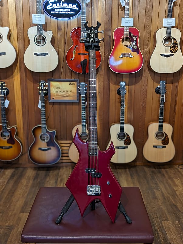 B.C. Rich Bronze Series Warlock Bass - Red (Used) | Reverb