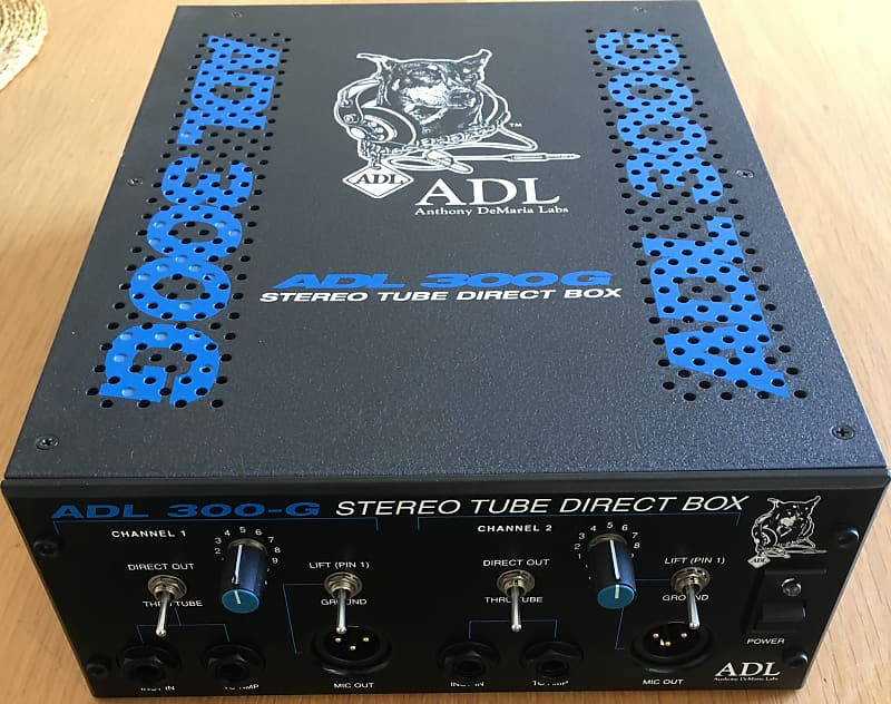 Anthony DeMaria Labs ADL 300-G Stereo Tube DI box Black | Reverb
